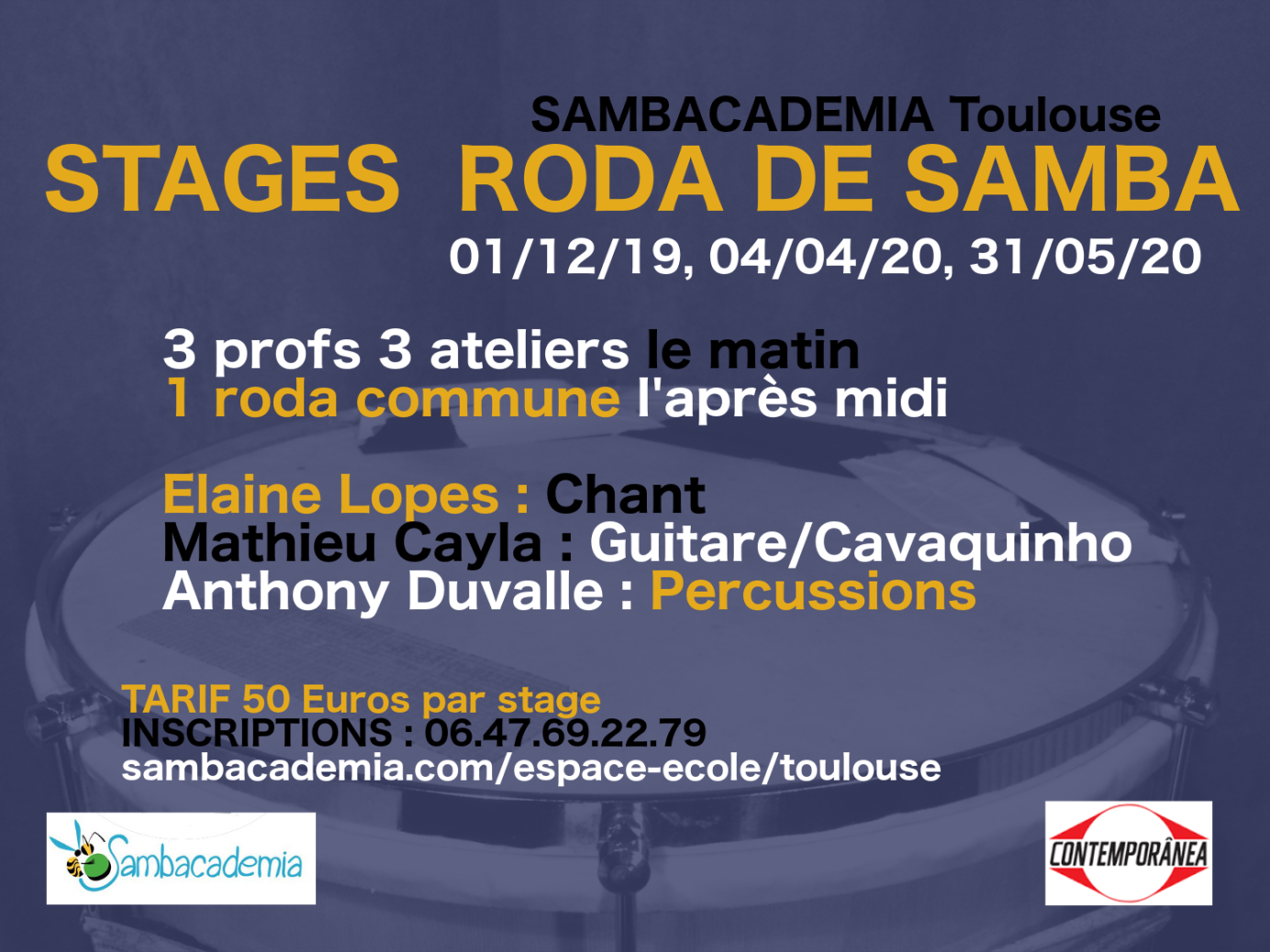 Roda de Samba - Les femmes dans le samba - 4 avril 2020 - Sambacademia